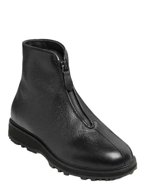MYRQVIST Funäs Zip-up Shearling Boots - Black Grain