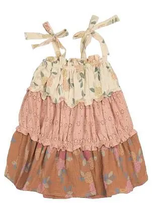 WILD WAWA Amber Dress - Dusty Pink Roses