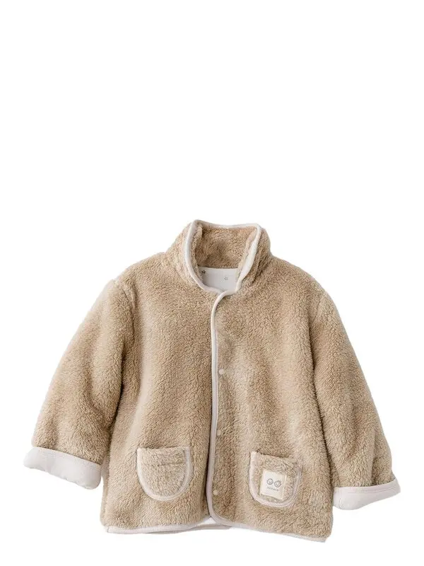 ANDY WAWA Teddy Trail Snap Jacket - Beige