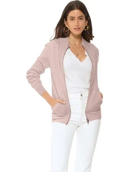 MONTICELLI CASHMERE Pure Cashmere Double-slider Zip Cardigan - Beige