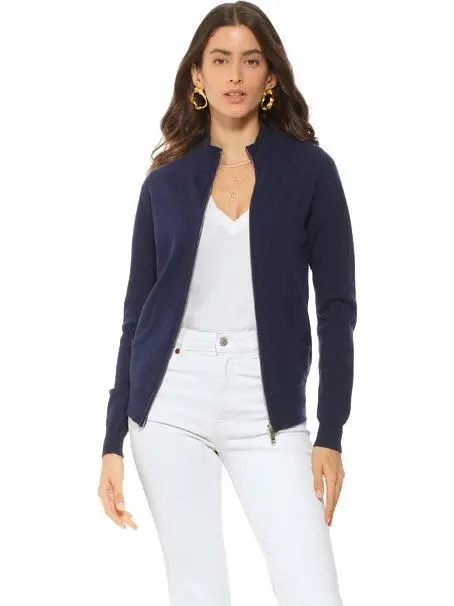 MONTICELLI CASHMERE Pure Cashmere Double-slider Zip Cardigan - Blue