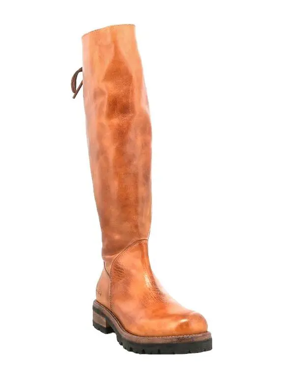 Bed Stu Knee-high Leather Boot - Tan Rustic