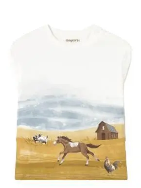 MAYORAL Landscape T-shirt - White