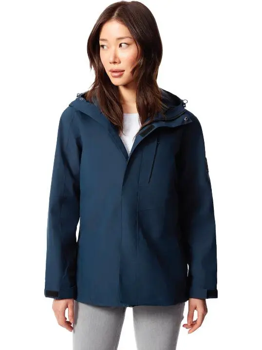 ALPINE NORTH Tahsis Lightweight Waterproof Shell Jacket - Blue