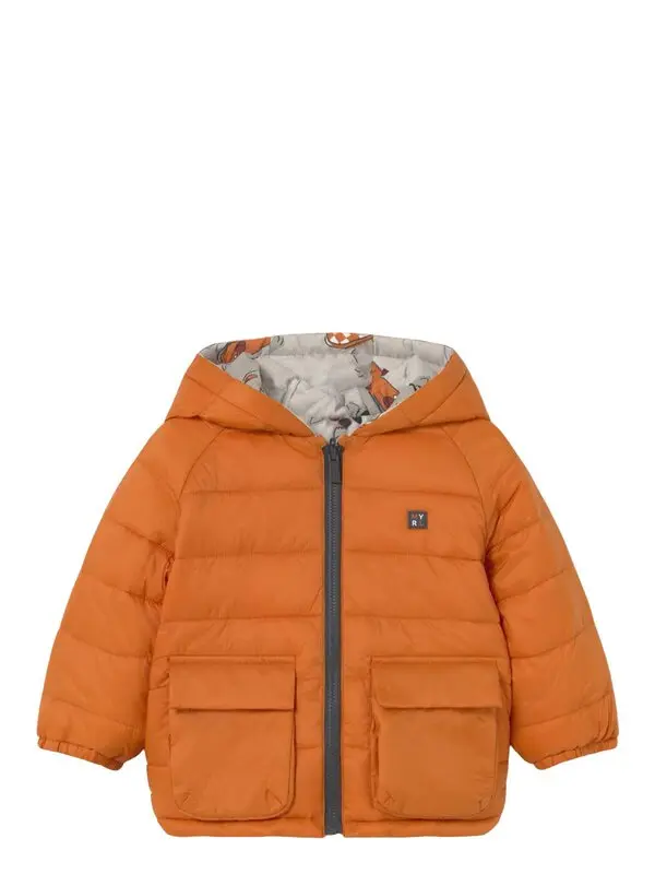 MAYORAL Reversible Padded Coat - Orange