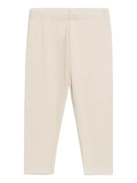 KENDI Gina Pointelle Leggings - Ivory