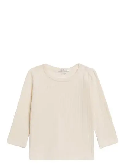KENDI Kate Pointelle Top - Ivory
