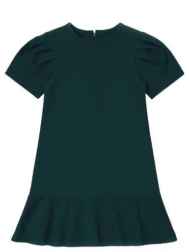 FLORENCE EISEMAN Ottoman Knit Dress - Dark Green