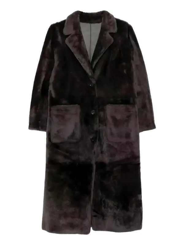 ARMA Reversible Single-breasted Coat - Brown