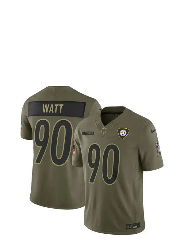 Nike T.j. Watt 2025 Salute To Service Limited Jersey - Olive