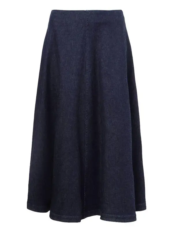 Altuzarra Varda Denim Midi Skirt - Blue