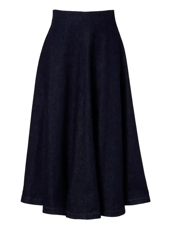 Altuzarra Varda Denim Midi Skirt - Blue