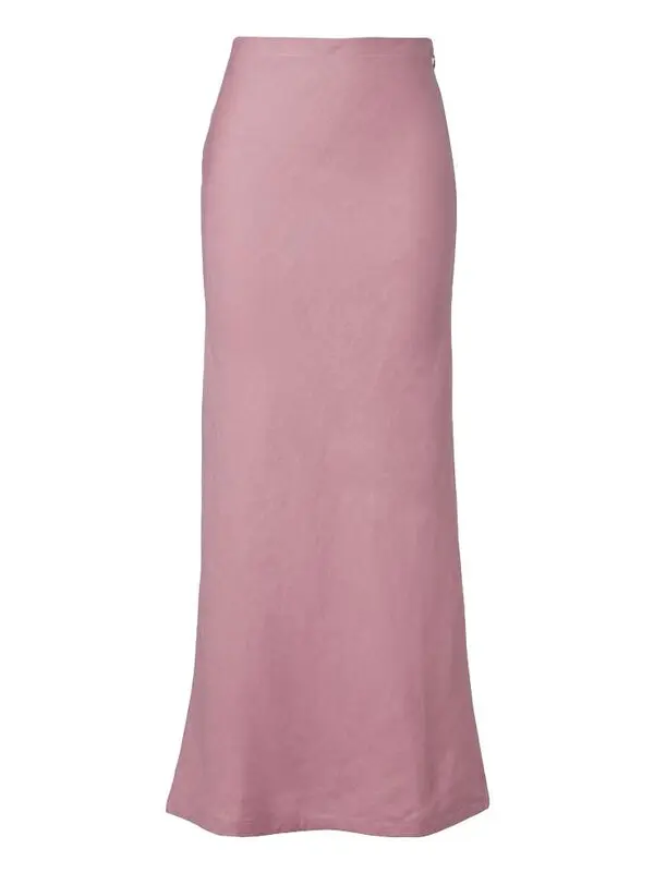 Faithfull The Brand Elise Linen Maxi Skirt - Pink