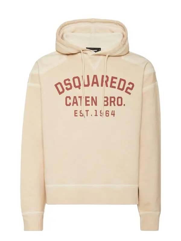 Dsquared2 Cypro Loose Fit Hoodie - Beige