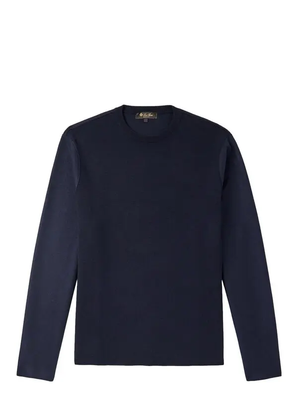 Loro Piana Breia Wish® Wool And Cashmere-blend Sweater - Blue