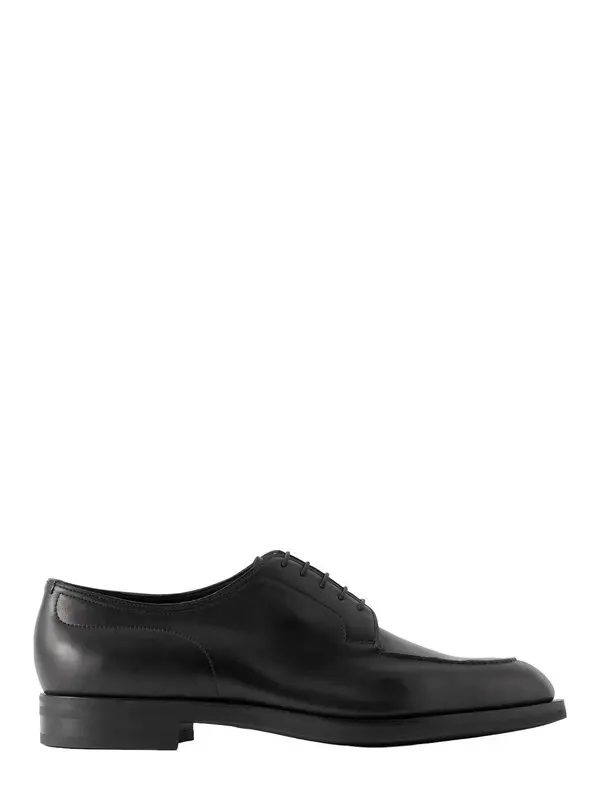 EDWARD GREEN Dover Leather Derby Shoes - Black