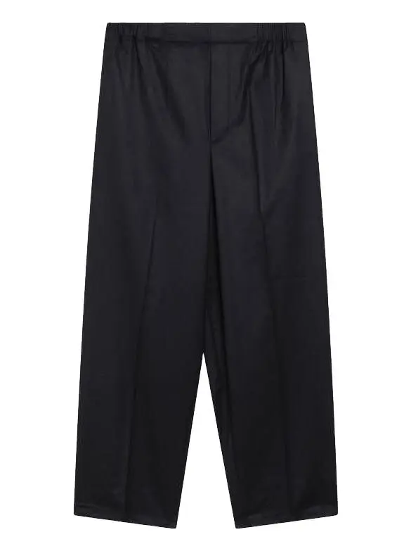 Jacquemus Wide-leg Virgin Wool Trousers - Blue