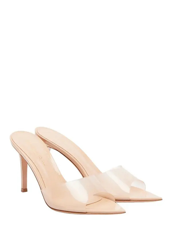 GIANVITO ROSSI Elle 85 Mule Sandals - Neutrals