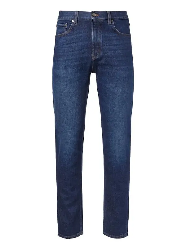 Zegna Mid-rise Straight Jeans - Blue