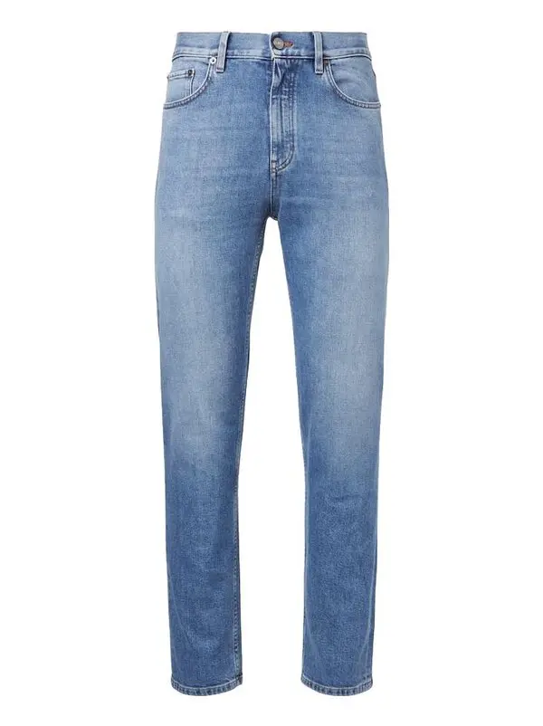 Zegna High-rise Straight Jeans - Blue