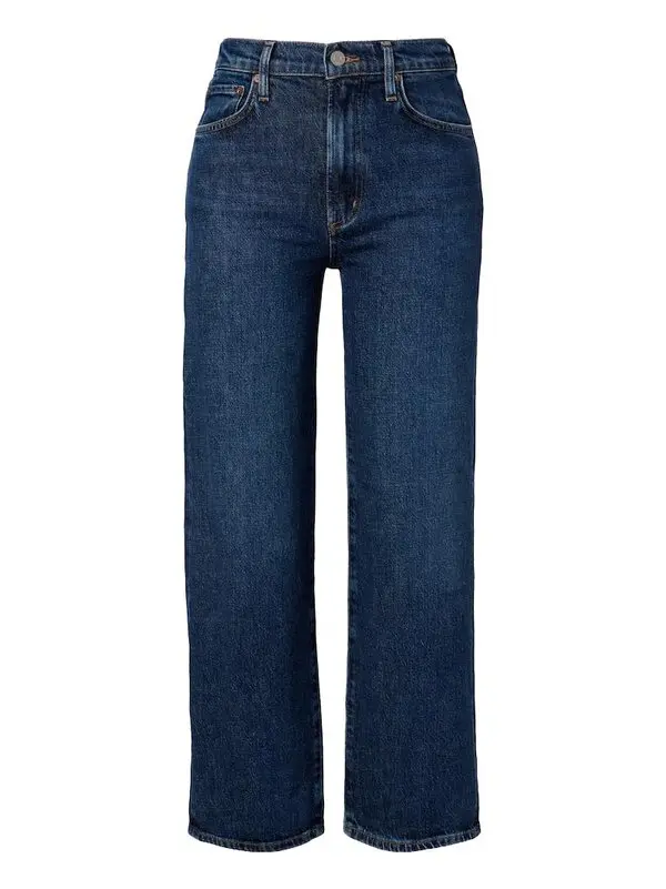 AGOLDE Harper Crop Straight Jeans - Blue