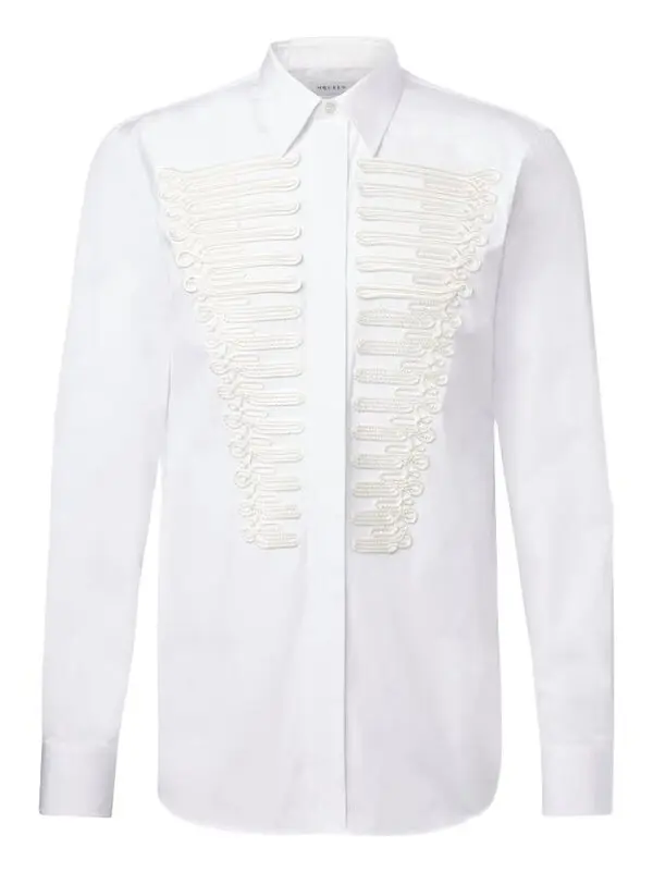 Alexander McQueen Cotton Poplin Shirt - White
