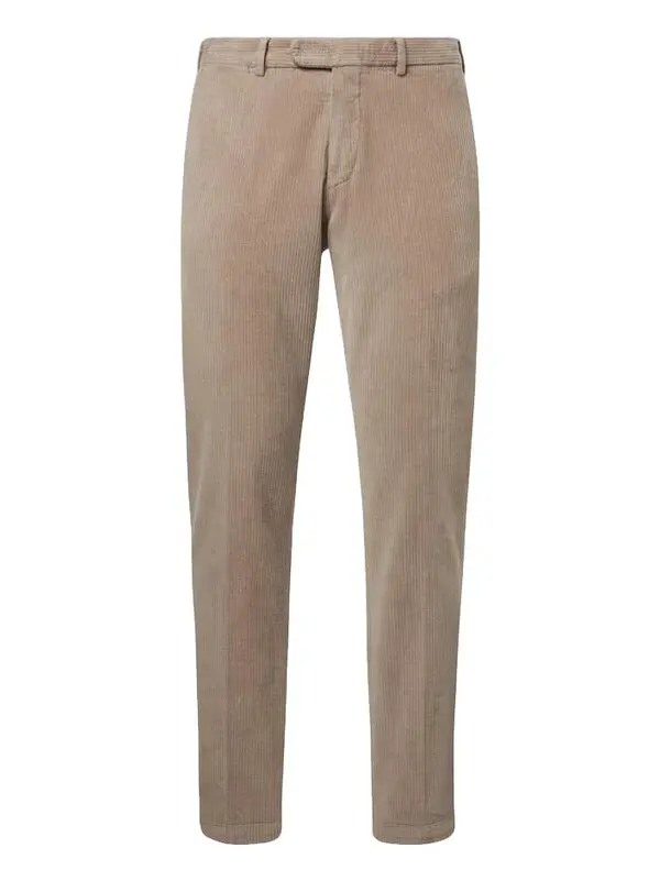 Thom Sweeney Cotton-blend Corduroy Slim Pants - Beige