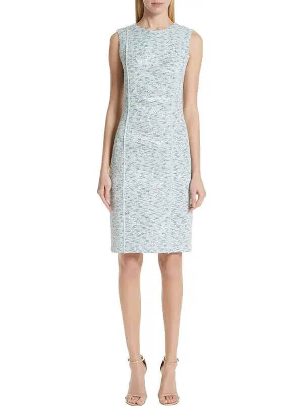 St. John Collection Alessandra Knit Sheath Dress - Opal Multi