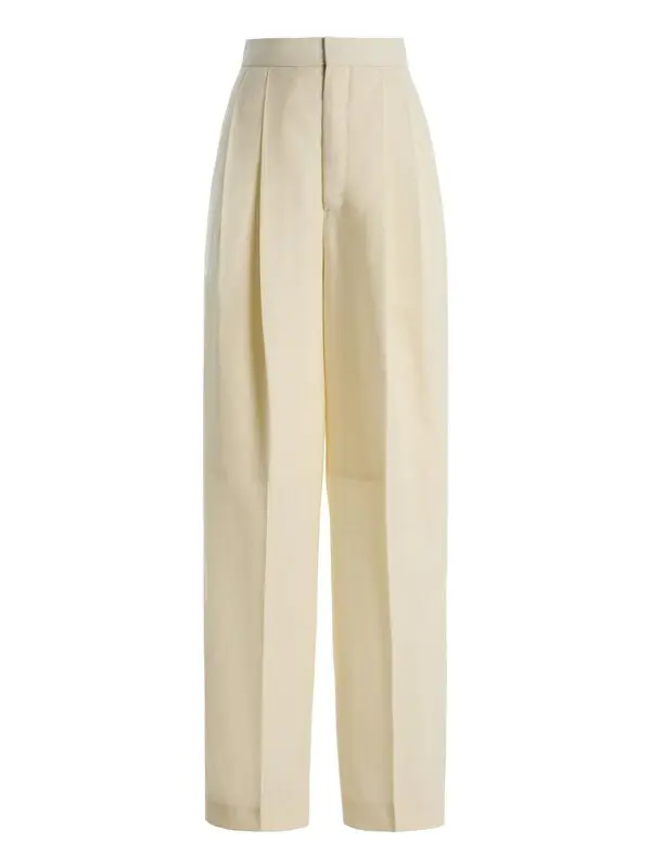AYA MUSE Orin Wool Trousers - White