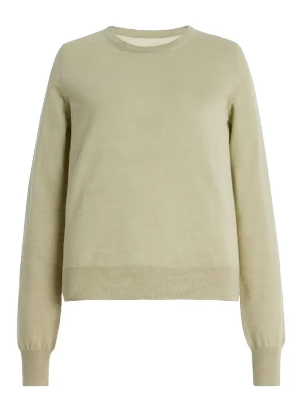 MAISON MARGIELA Wool Crewneck Sweater - Yellow