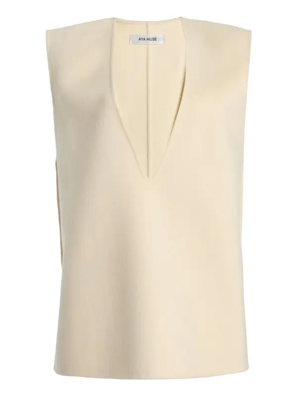 AYA MUSE Vira Wool Top - White