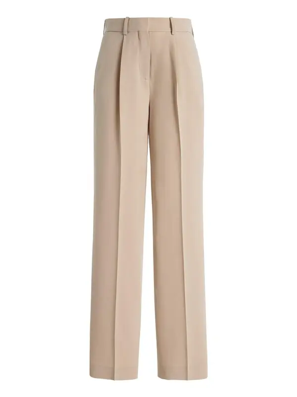 AYA MUSE Soli Pleated Trousers - Ivory
