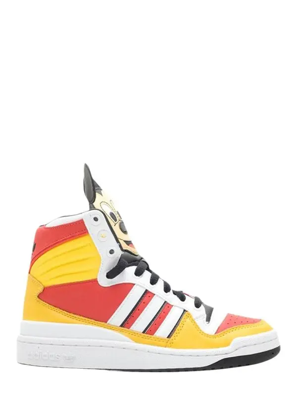 Adidas Disney X Jeremy Scott High 'mickey Mouse' Sneakers - Red