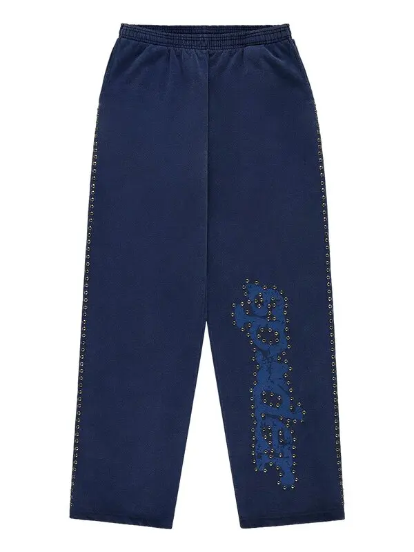 SP5DER Punk V3 Studded Sweatpant - Blue