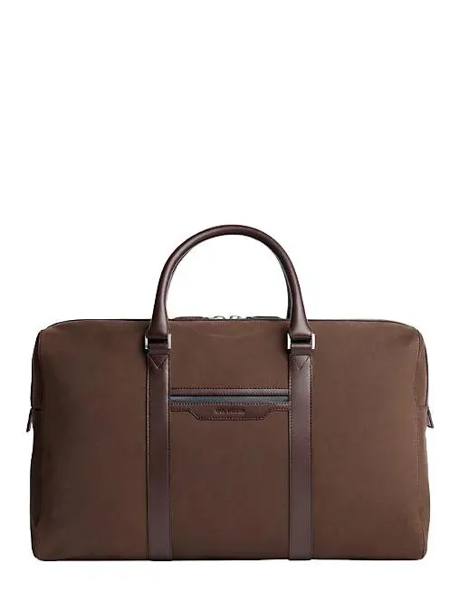 CARL FRIEDRIK Compact Nylon Weekender - Chocolate