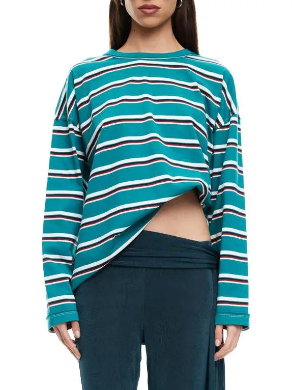 Lioness Horizon Stripe Top - Forest Stripe