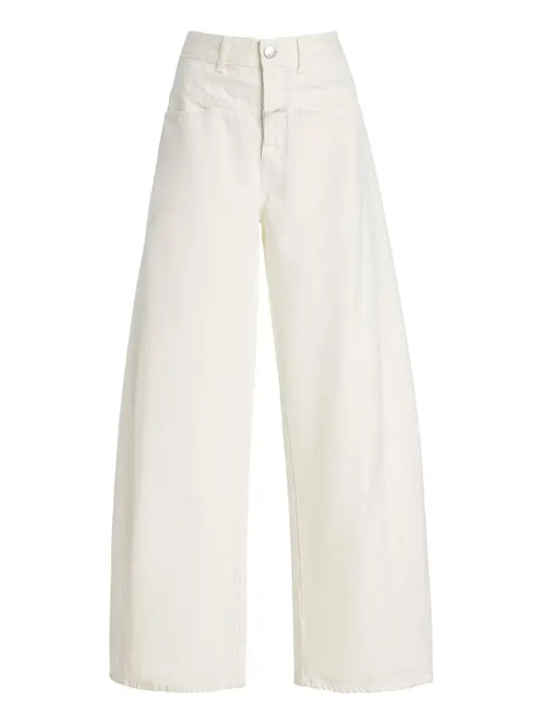 Closed Tori-x Rigid High-rise Barrel-leg Jeans - White