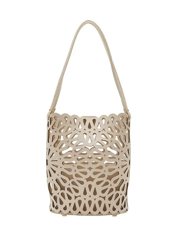 Simkhai Mccall Laser-cut Bucket Bag - White