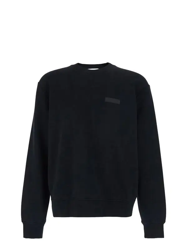 Givenchy Crewneck Sweatshirt With Logo Patch - Black