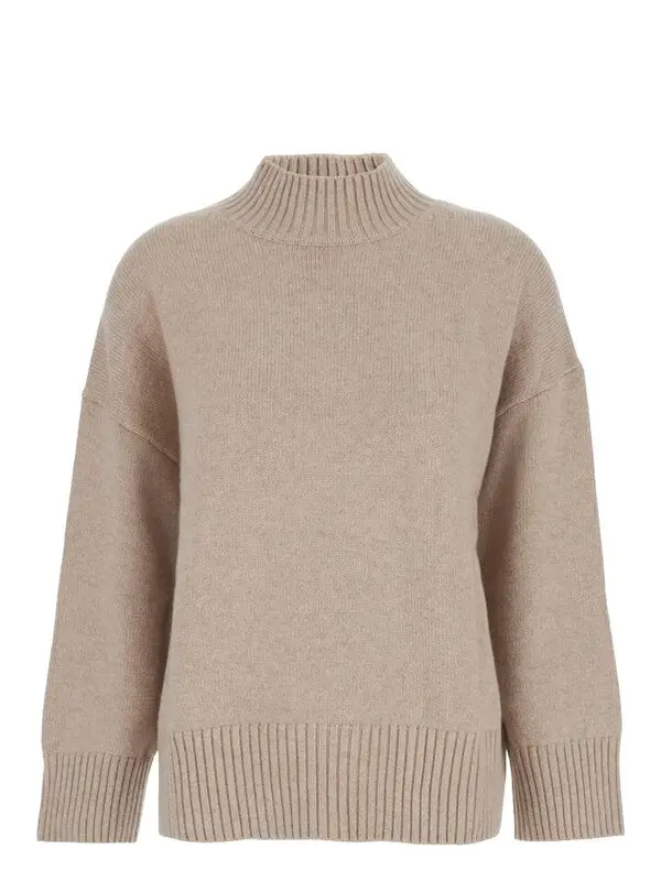 PLAIN Cashmere Turtleneck Sweater - Beige