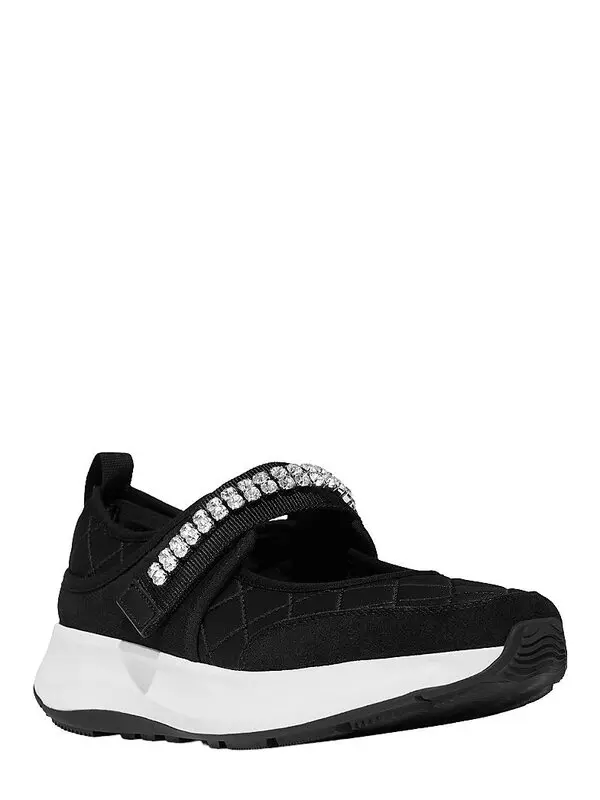 Fitflop F-mode Flow Embellished Mary Jane Sneakers - Black