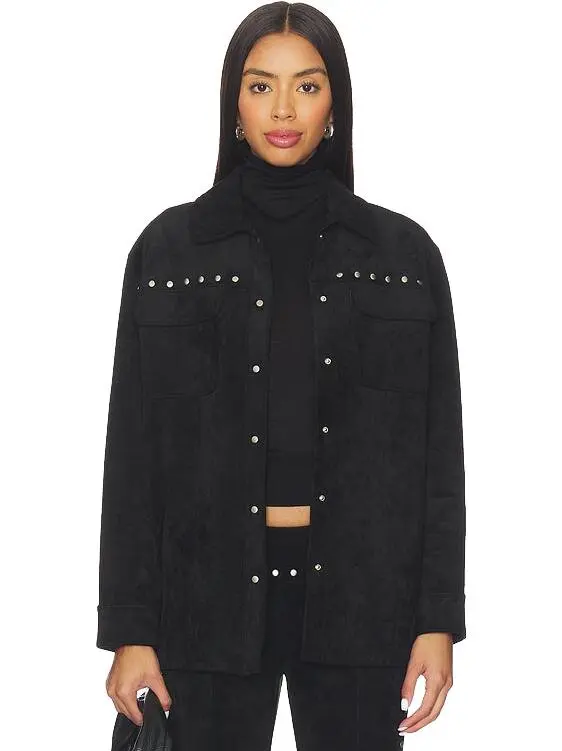 Amanda Uprichard Nirvana Suede Jacket - Black