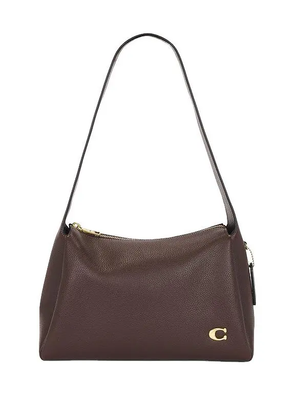 COACH Pebble Lola Shoulder Bag - Maple