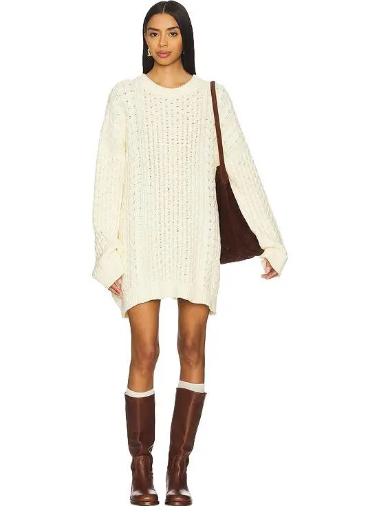 Callahan Mia Cableknit Sweater - Creme