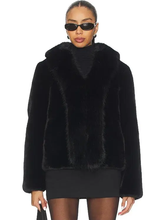 Generation Love Dasha Faux Fur Jacket - Black