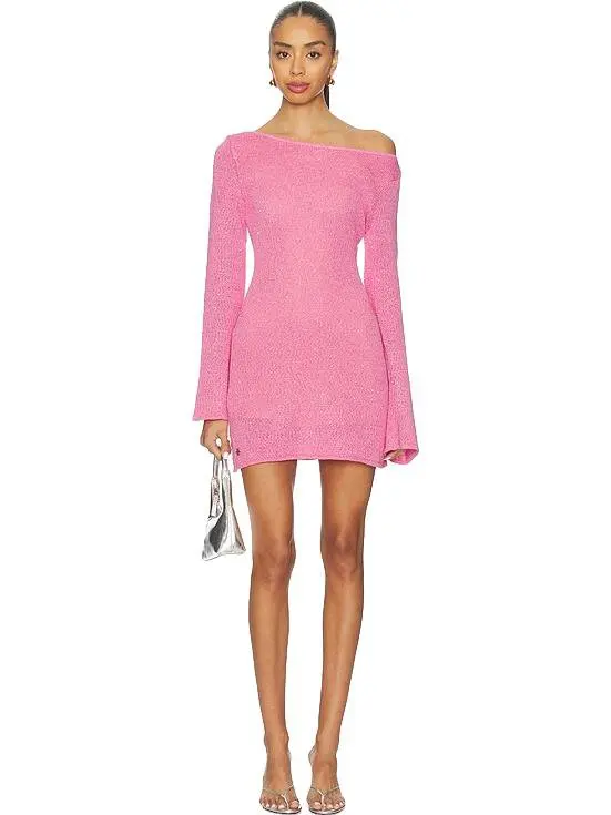 ASTA RESORT Maya Sleeved Mini Dress - Azalea Sequin