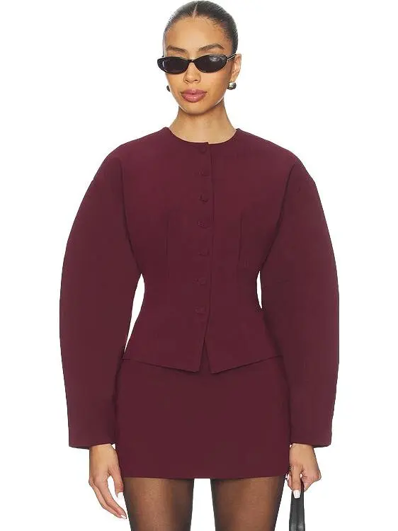 ALL THE WAYS Mamie Blazer - Burgundy