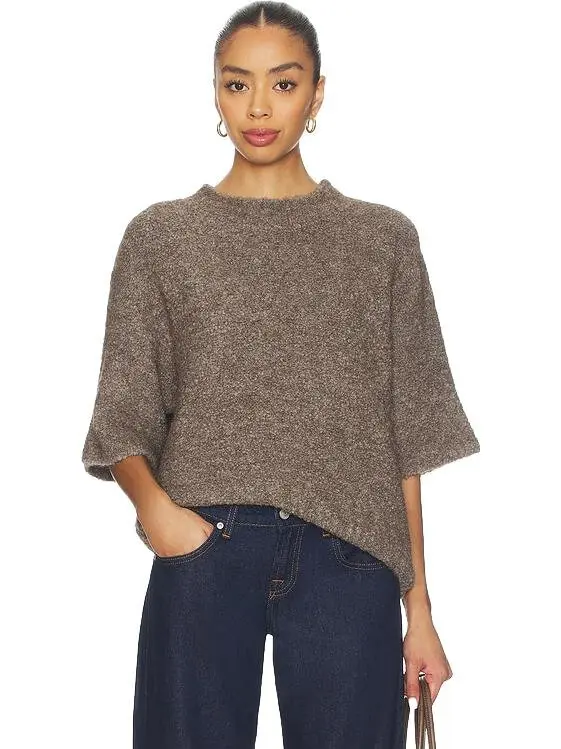 American Vintage Zolly Top - Taupe Chine