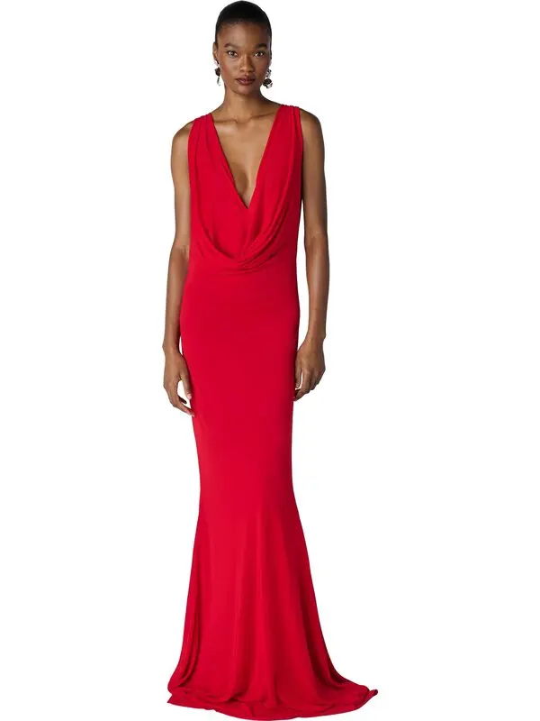 Diane Von Furstenberg Margeaux Gown - Scarlet