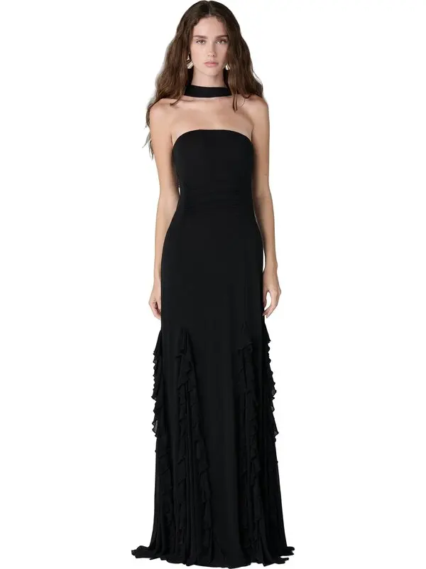 Diane Von Furstenberg Mira Strapless Maxi Dress - Black